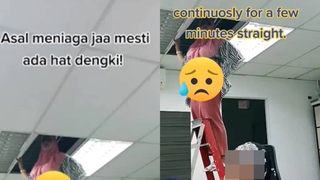 Bengang Asyik Kena Kacau, Perempuan Terus Sound Hantu Atas Siling ...